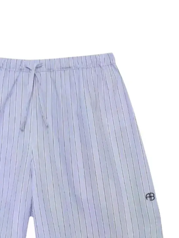 ANINE BING Ramy Pinstripe Shorts