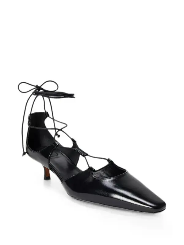Polo Ralph Lauren Calf Leather Lace-up Pumps