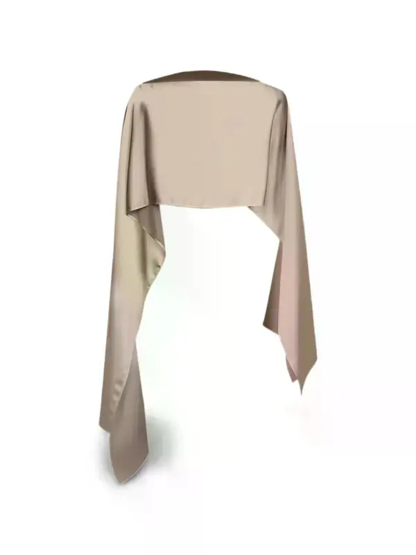 BLANCA VITA Sveva Metallic-effect Scarf - Neutrals
