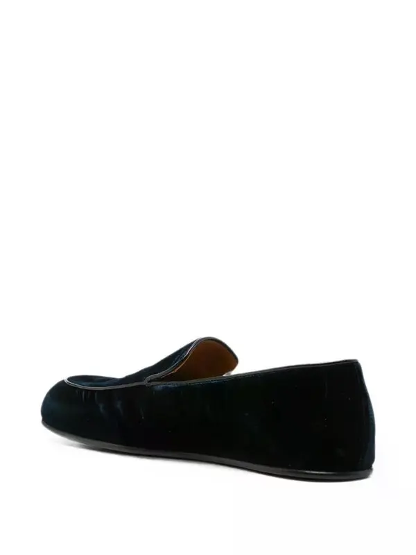 TOM FORD Piped Velvet Loafers