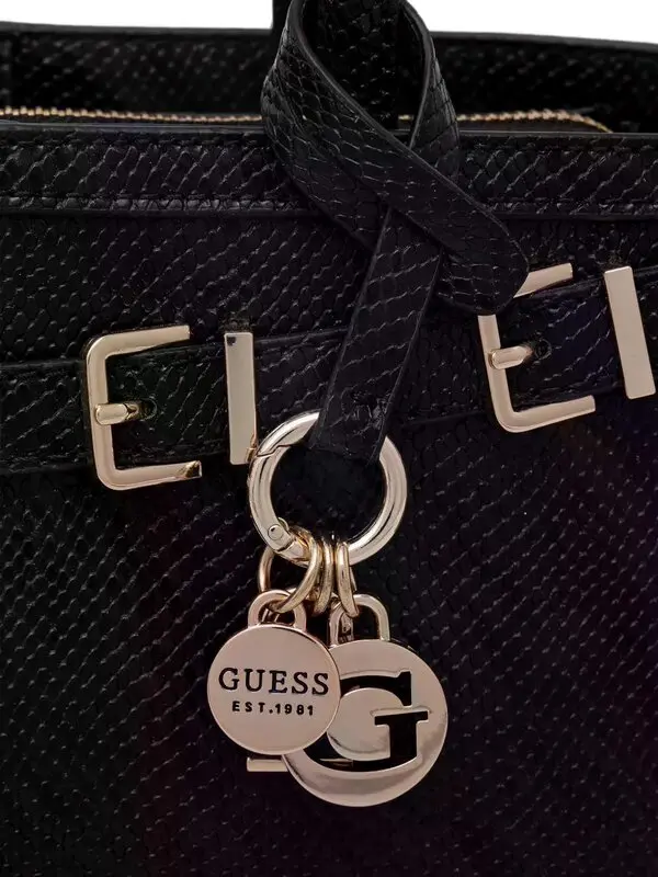 Guess Snakeskin-effect Buckled Tote Bag