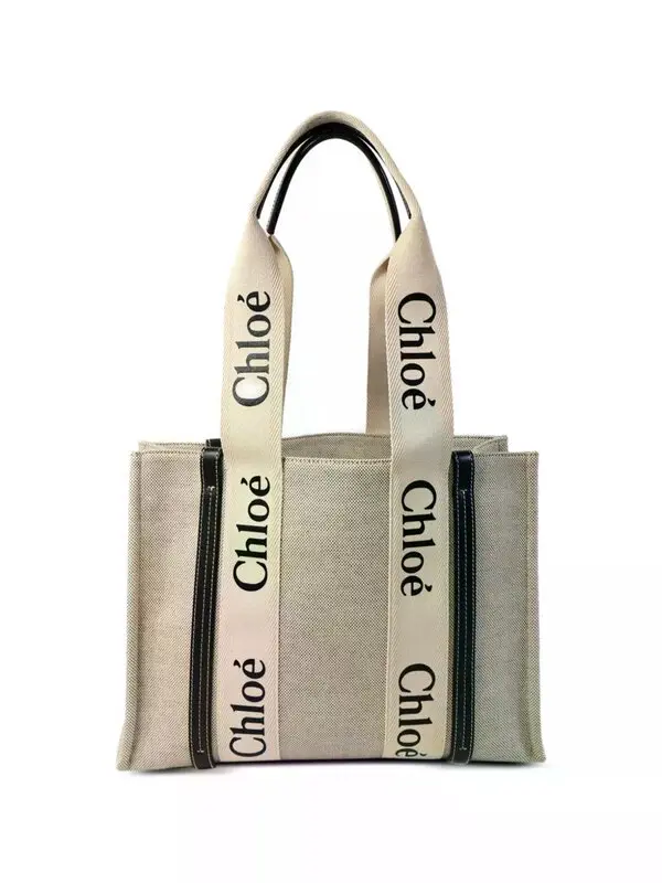 Chloé Medium Woody Tote Bag - Neutrals