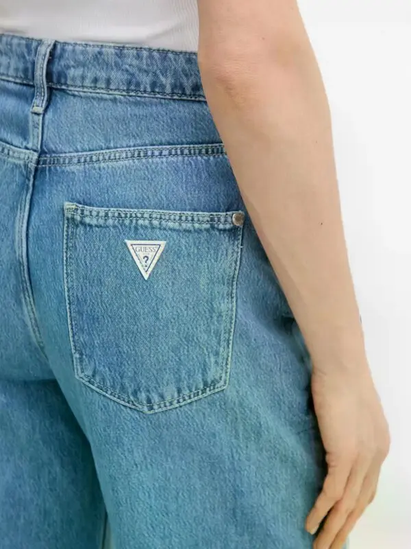 Guess Laser-print Wide-leg Jeans