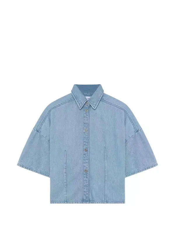 WON HUNDRED Gali Short-sleeve Denim Shirt