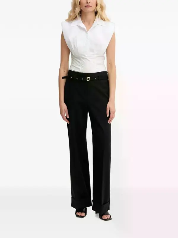 Guess Belted Turned-up Trousers