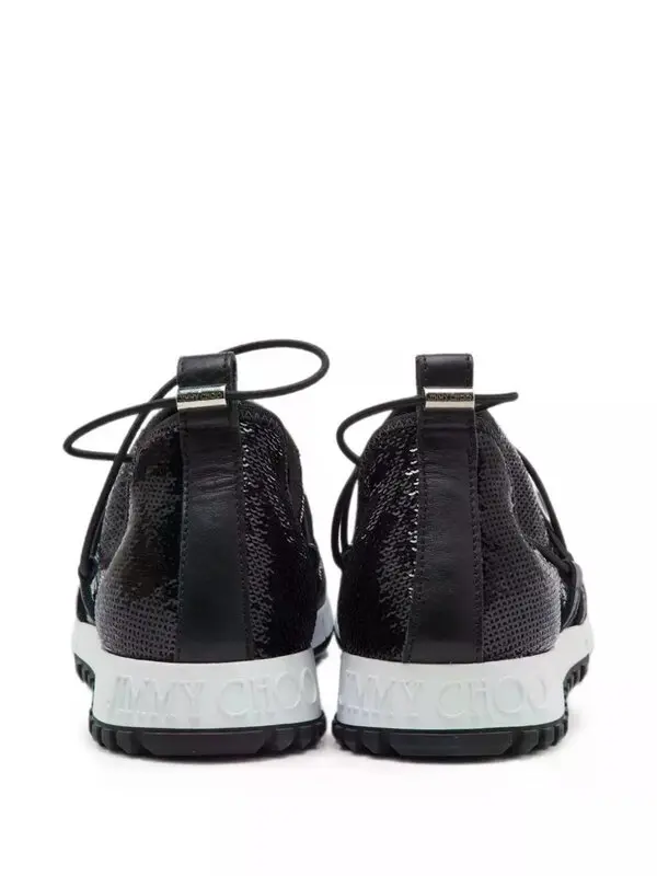 JIMMY CHOO Andrea Embellished Sneakers - Black