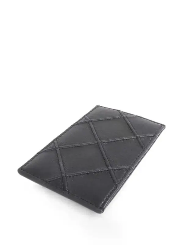 Tory Burch Quilted Logo-embossed Card Holder
