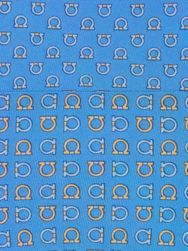 FERRAGAMO Gancini-print Silk Tie