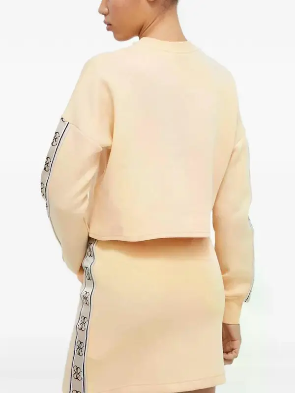 Guess Logo Tape Cropped Sweater