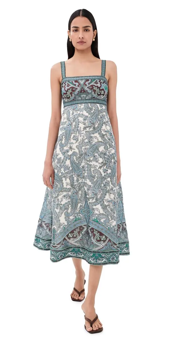 Veronica Beard Rye Dress - Ecru Multi