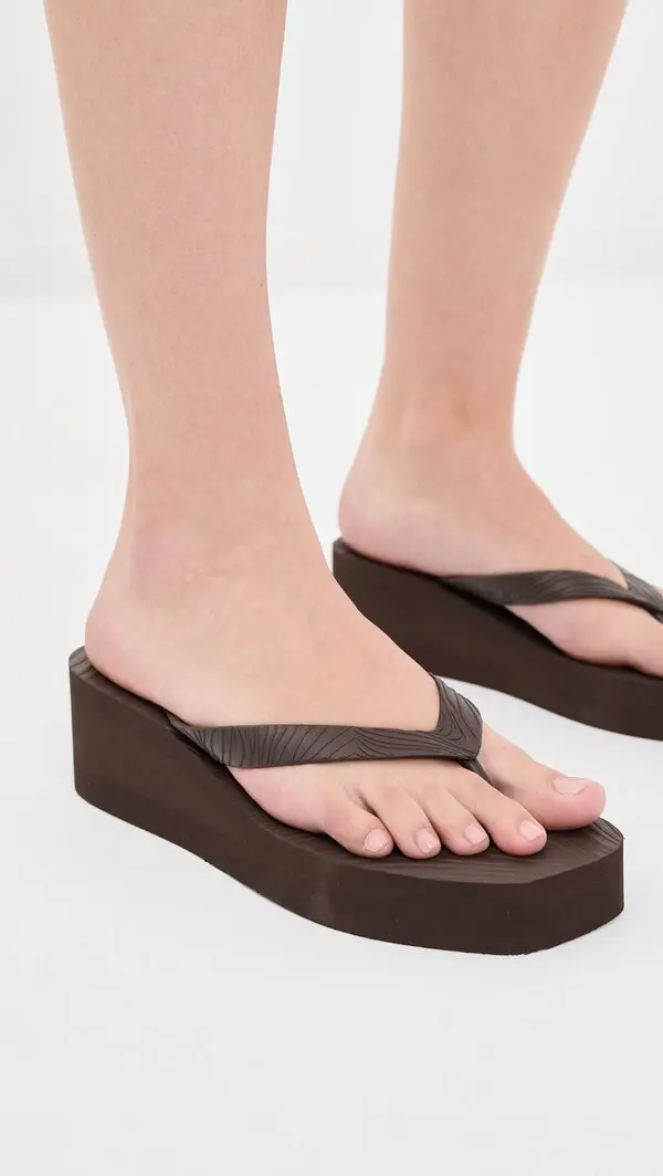 VELOUR High Platform Flip Flops