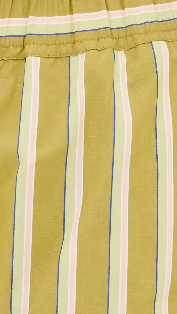 LA LIGNE Striped Poplin Shorts