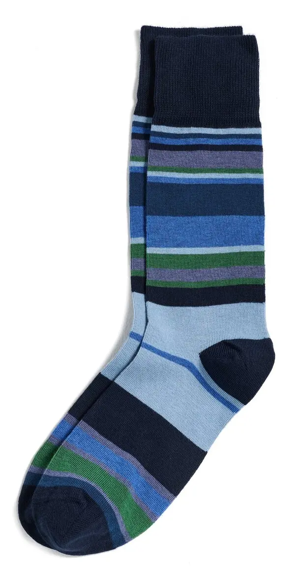 Paul Smith Ozzy Stripe Socks - Navy