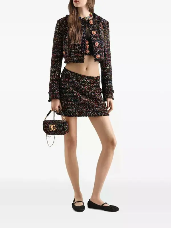 Dolce & Gabbana Cropped Tweed Jacket