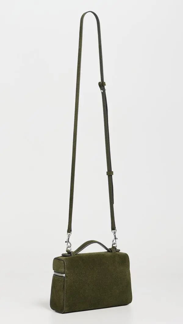 Tory Burch Suede Slim Top Handle Bag