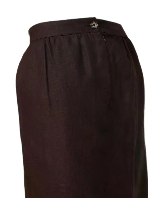 COLMAR High-waisted Linen Midi Skirt