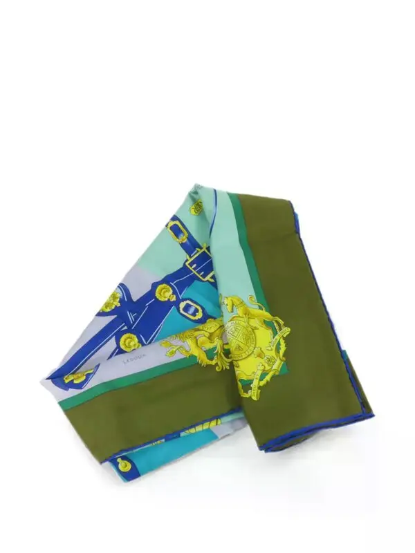 Hermès Graphic-pattern Scarf