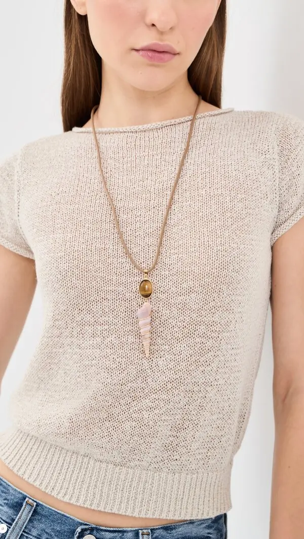 JENNIFER BEHR Dreya Seashell Pendant Necklace