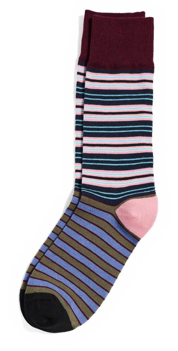 Paul Smith Striped Socks - Navy