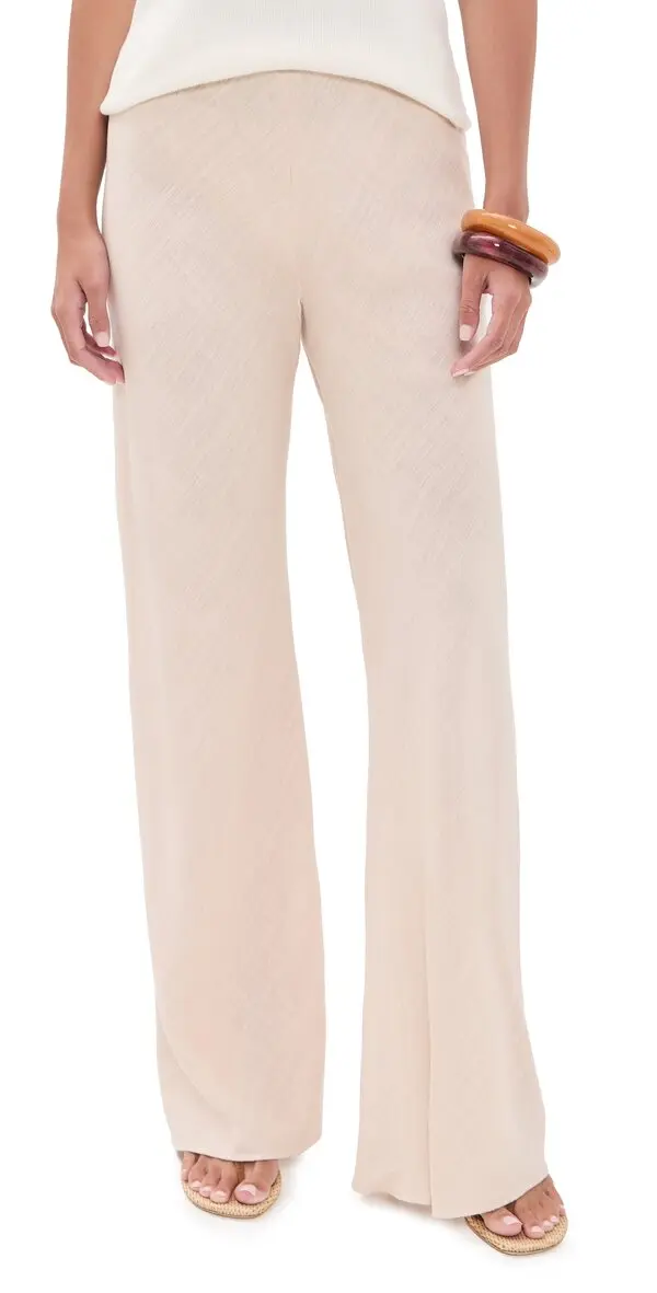 LA LIGNE Linen Colby Pants - Sand