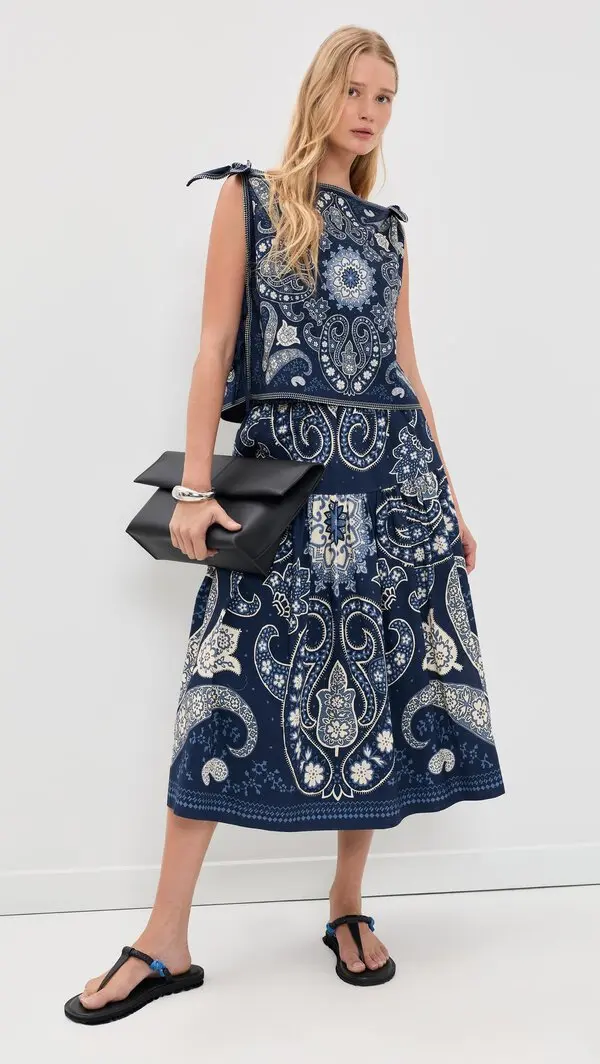 Sea Emelina Bandana Print Sleeveless Top