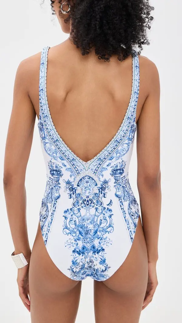 Camilla V Neck Piece Swimsuit