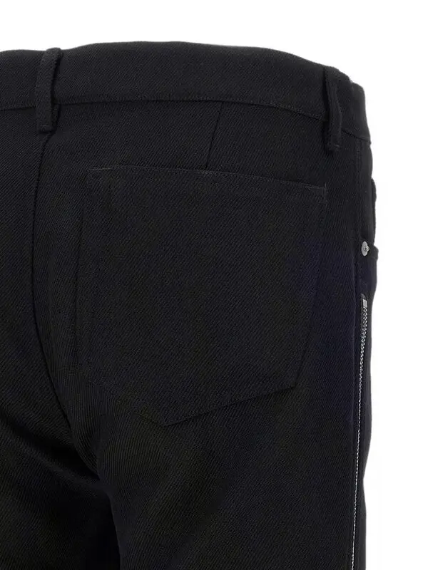 Rick Owens Vega Herringbone Wool Trousers