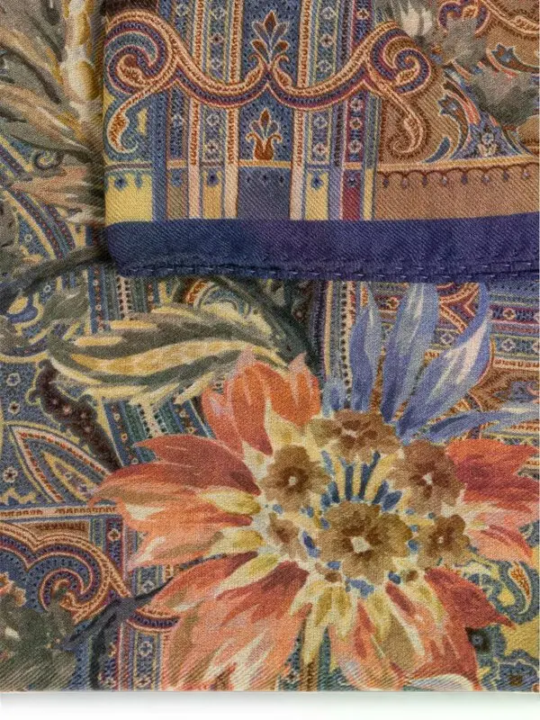 Etro Fringed-edges Scarf