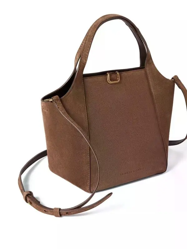 Brunello Cucinelli Suede Small Bucket Bag