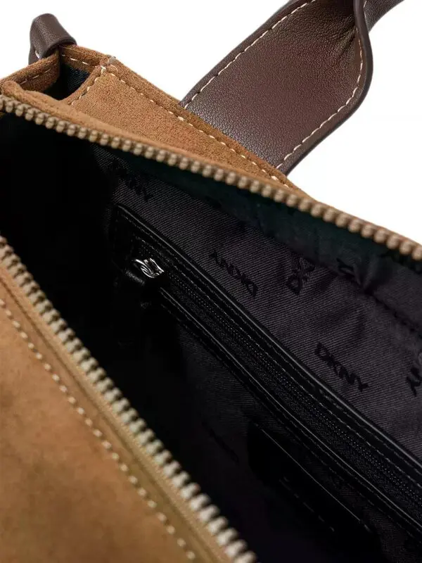 Dkny Hadlee Logo-appliqué Tote Bag - Brown