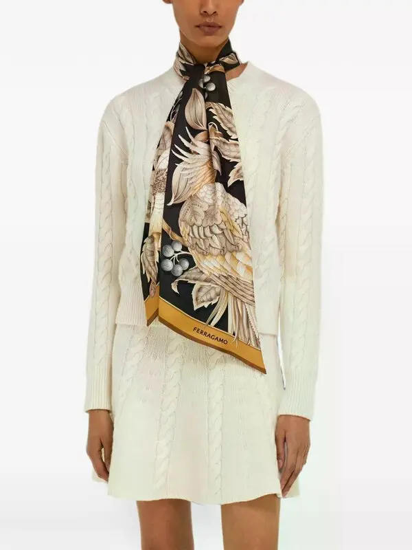 FERRAGAMO Parrots-print Bandeau