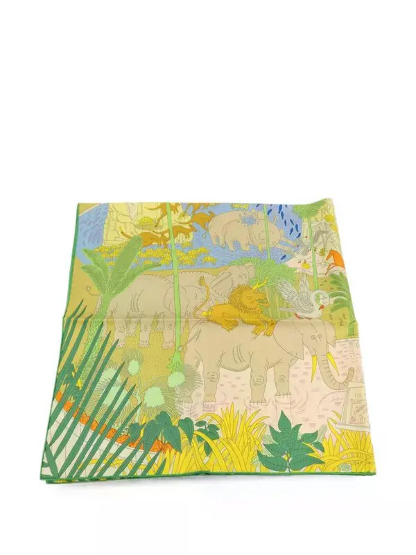 Hermès Le Carnaval Des Animaux Scarf - Neutrals