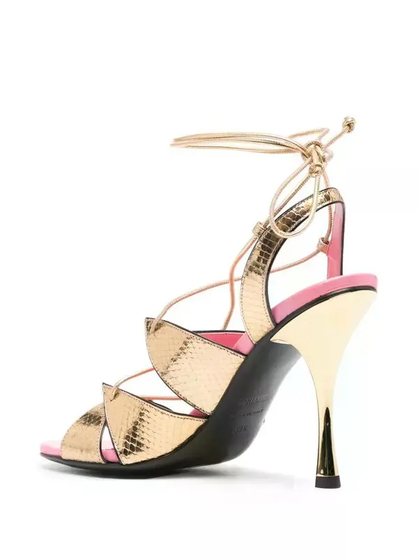 Dsquared2 100mm Cut-out Leather Sandals