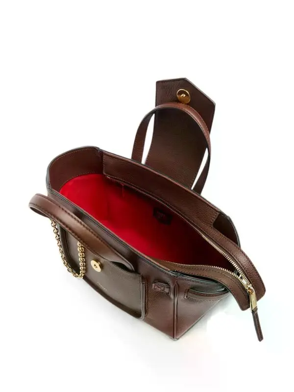 LANCEL Small Grained Handbag