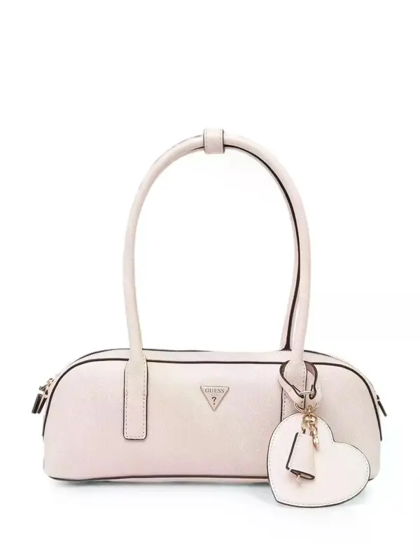 Guess Isobel Logo-plaque Heart-charm Tote Bag - Pink