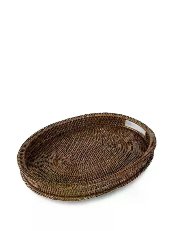 LA PORCELLANA BIANCA Botanio Interwoven Oval Tray