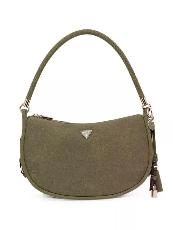 Guess Danya Logo Plaque Curved Tote Bag