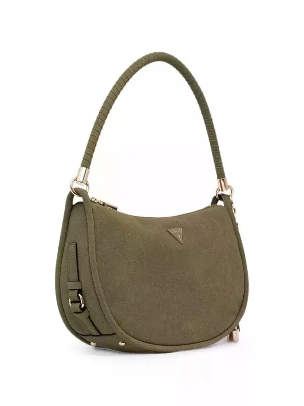 Guess Danya Logo Plaque Curved Tote Bag