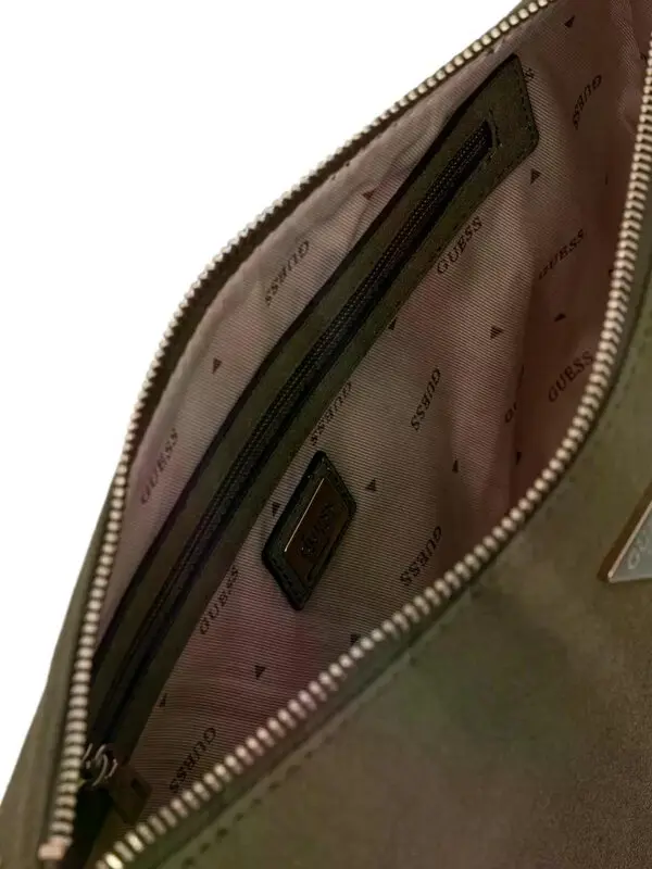 Guess Danya Logo Plaque Curved Tote Bag