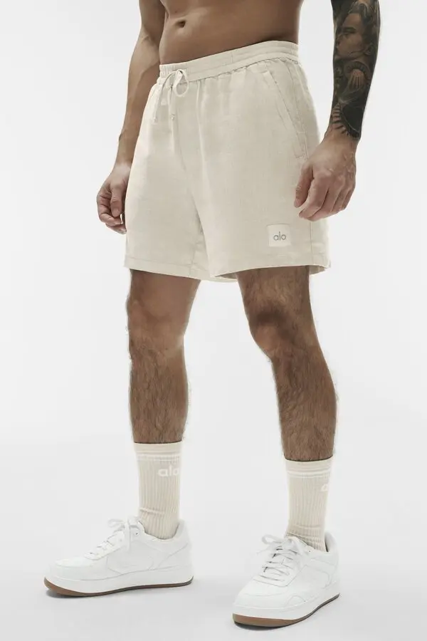 Alo Yoga 7" Linen Days Short - Bone