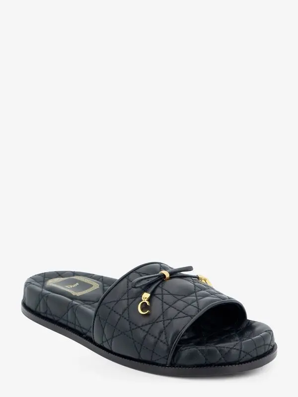 Dior Cannage Quilted Leather Sandals - Multicolor