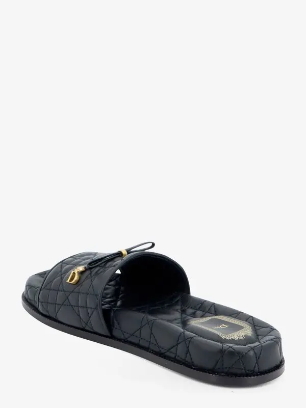 Dior Cannage Quilted Leather Sandals - Multicolor