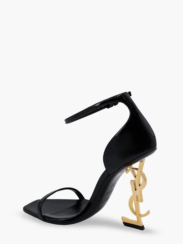Saint Laurent Opyum Patent Leather Sandals With Cassandre Heel - Multicolor