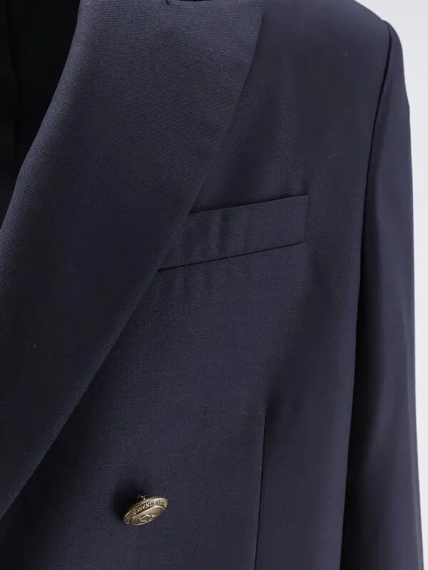 Dior Double-breasted Virgin Wool Blazer