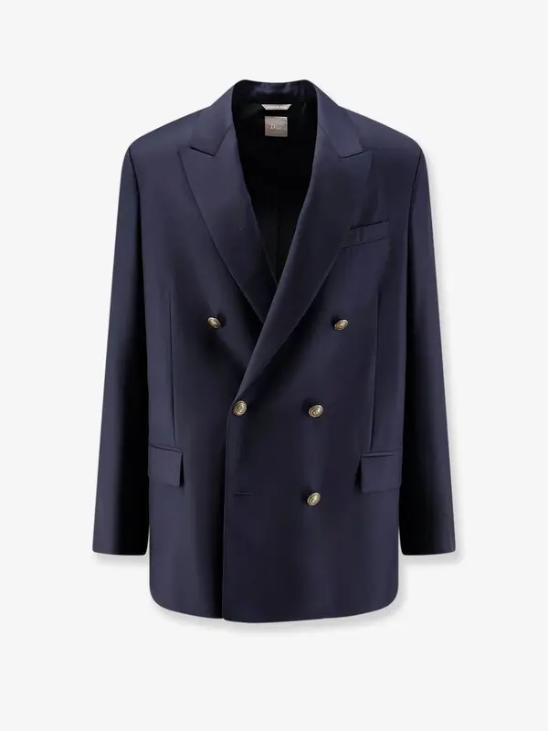 Dior Double-breasted Virgin Wool Blazer - Multicolor