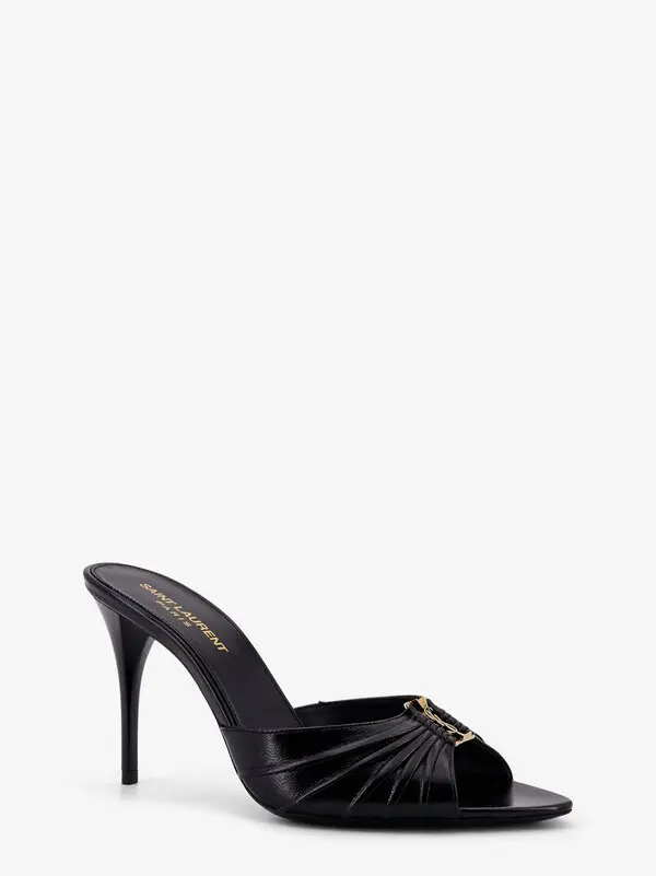 Saint Laurent Babylone 90 Leather Sandals - Multicolor