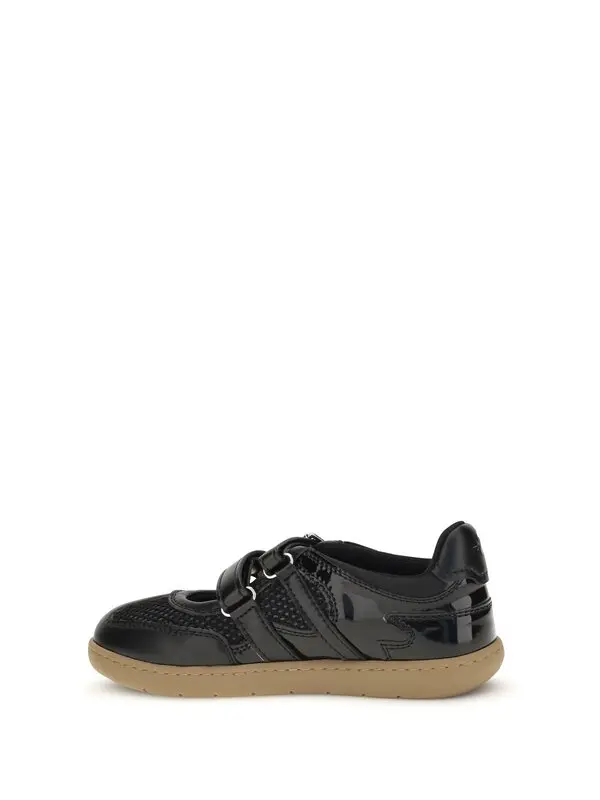 GANNI Sue Ballerinas With Buckle Detail - Black