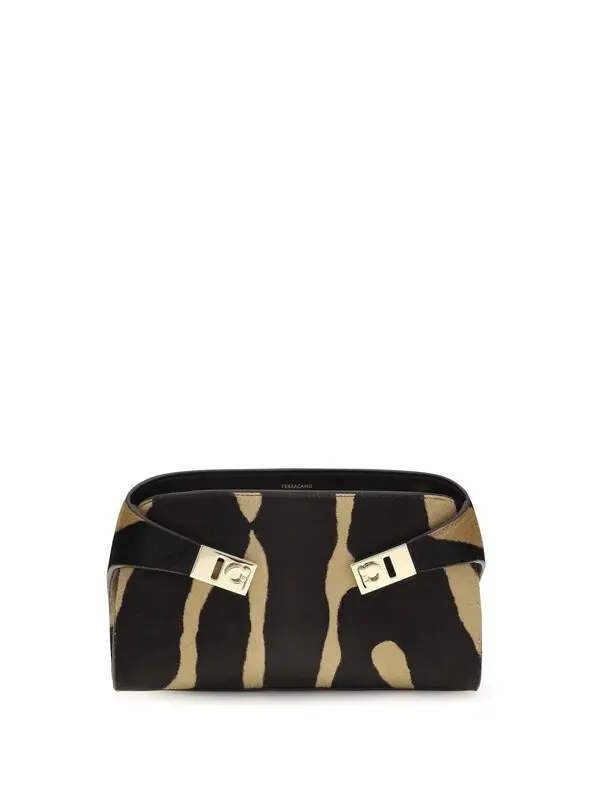 FERRAGAMO Mini Hug Shoulder Bag - Brown