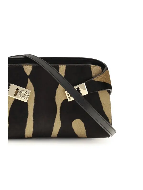 FERRAGAMO Mini Hug Shoulder Bag - Brown