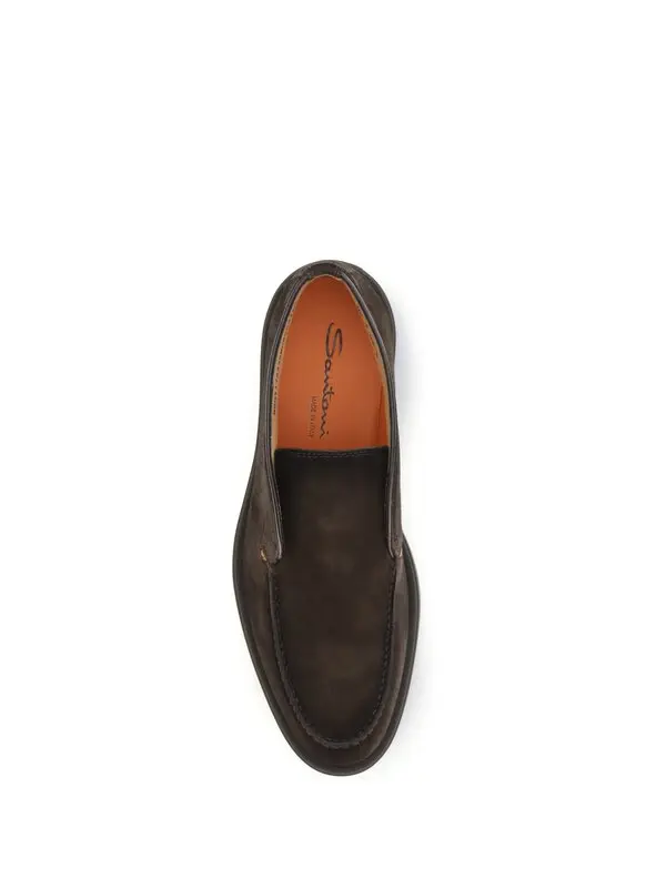 Santoni Suede Slip-on Ankle Boots